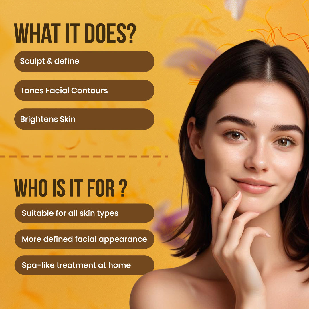 Clear Balance SAFFRON Face Sculpting Mask (50gm) – Mitchell USA